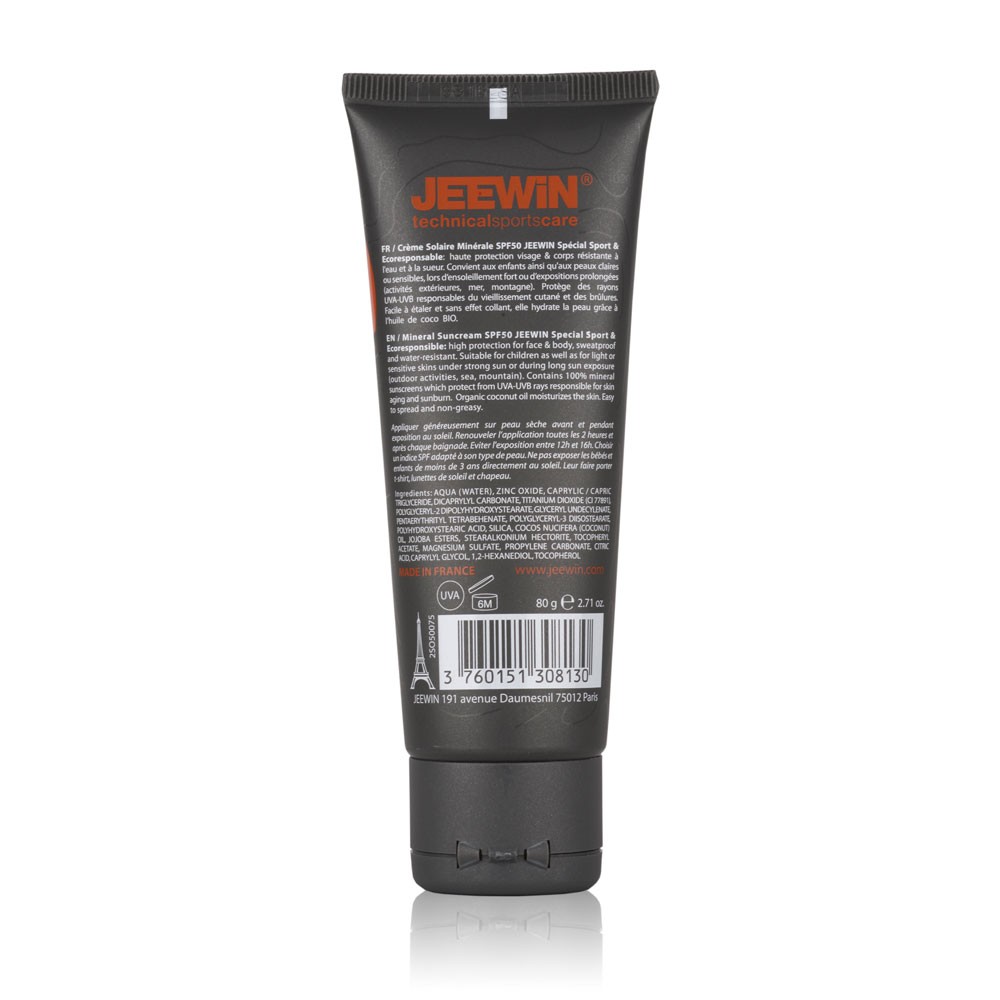 Crème solaire SPF50 minérale waterproof – JEEWIN Cosmétiques pour ...